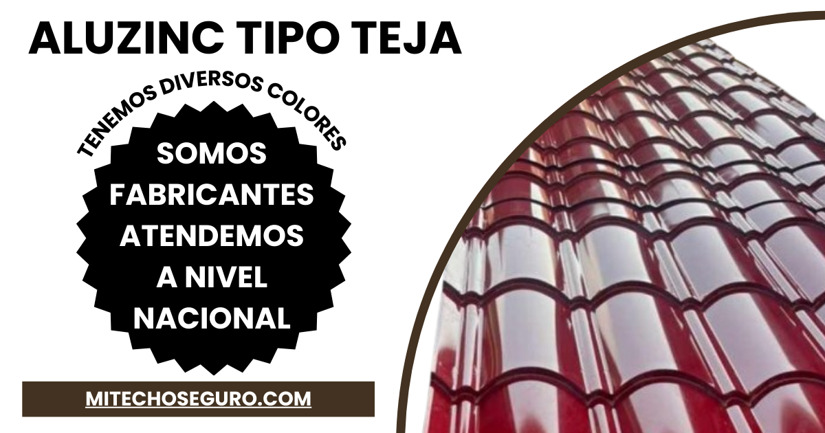 Aluzinc tipo teja en Galerias Virgen de Guadalupe - Mi techo seguro